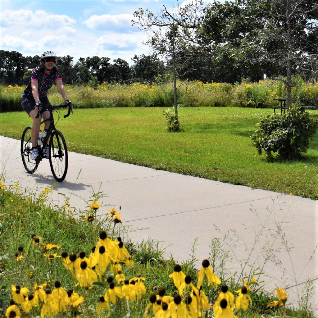 The Shoreview 10-mile bike loop easily connects to a wildlife oasis