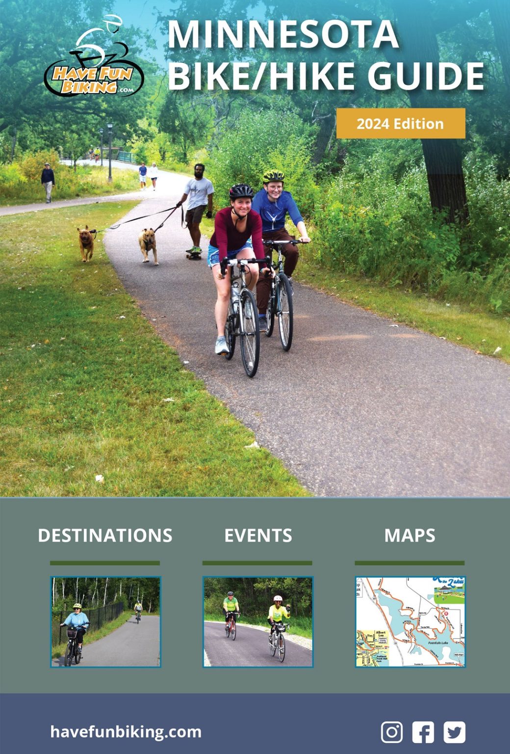 The maps in the new Bike/Hike Guide offer fun places to explore